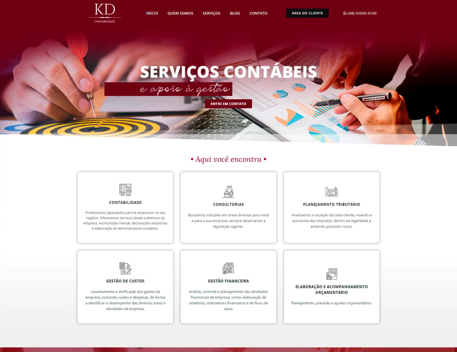 KD Contabilidade | Portfólio QM Design